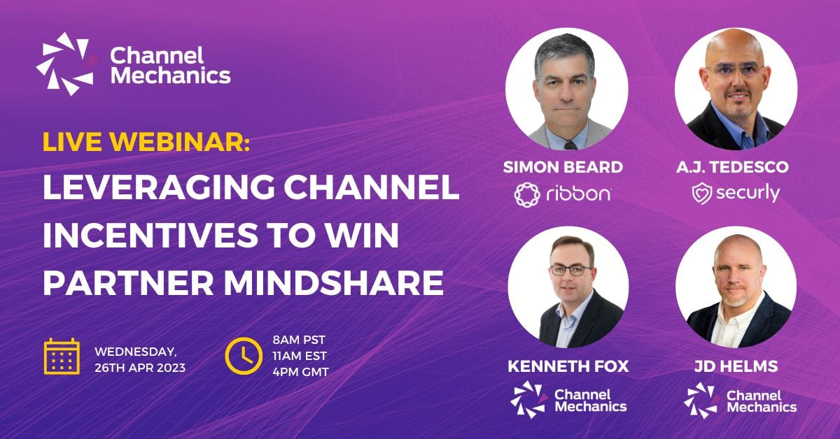 Live Webinar | Leveraging Channel Incentives to Win Partner Mindshare